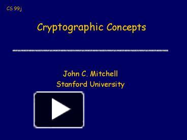 PPT – Cryptographic Concepts PowerPoint presentation | free to download ...