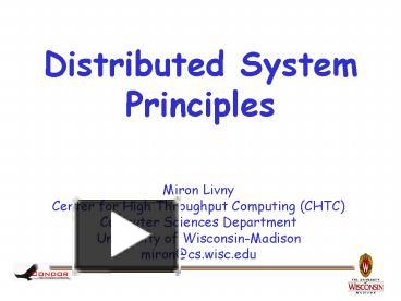 PPT – Distributed System Principles PowerPoint presentation | free to ...