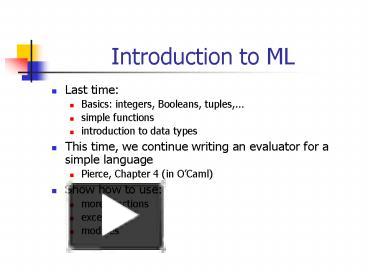 PPT – Introduction to ML PowerPoint presentation | free to download ...