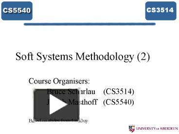 PPT – Soft Systems Methodology 2 PowerPoint presentation | free to view ...