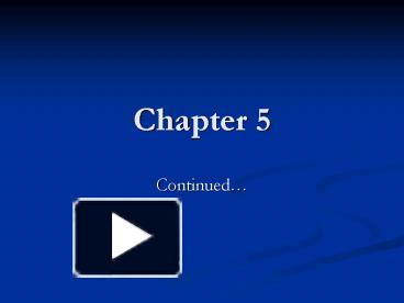 PPT – Continued PowerPoint presentation | free to view - id: 130af8-ZDk5N