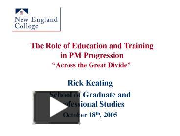 PPT – Rick Keating PowerPoint presentation | free to view - id: 130bcb ...