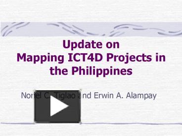 Update on Mapping ICT4D Projects in the Philippines presentation | free ...