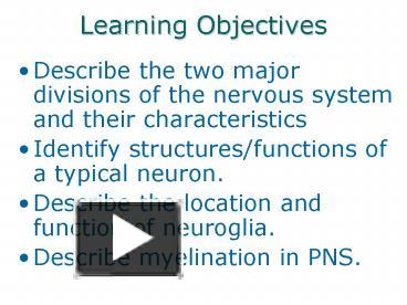 PPT – Learning Objectives PowerPoint presentation | free to view - id ...