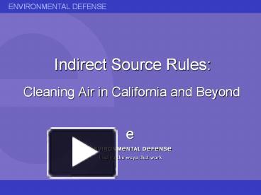Indirect Source Rules: presentation | free to view