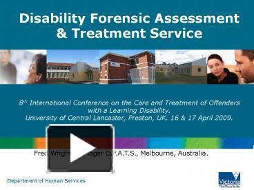 Disability Forensic Assessment presentation | free to view