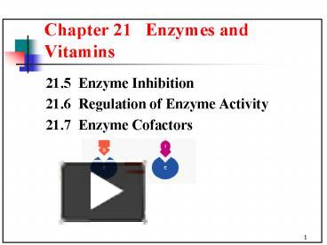 PPT – 21.5 Enzyme Inhibition PowerPoint presentation | free to view ...