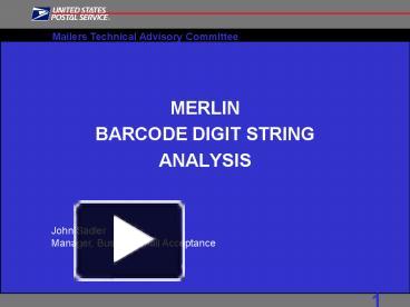 PPT – MERLIN PowerPoint presentation | free to view - id: 132604-NGVmN