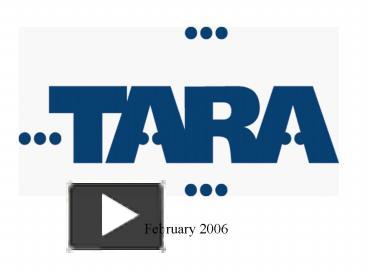 PPT – TARA Master Presentataion PowerPoint presentation | free to view ...