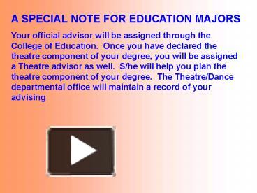 PPT – A SPECIAL NOTE FOR EDUCATION MAJORS PowerPoint presentation ...