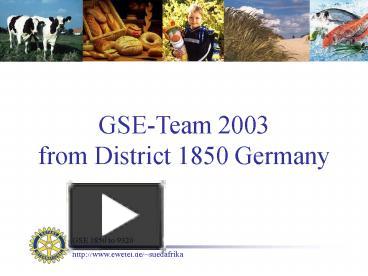 PPT – GSE 2003 PowerPoint presentation | free to view - id: 132f27-YmY5M