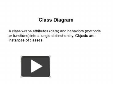 PPT – Class Diagram PowerPoint presentation | free to view - id: 132fc0 ...