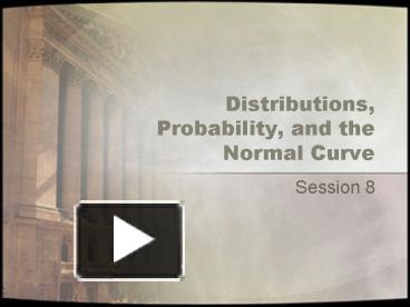 PPT – Distributions, Probability, and the Normal Curve PowerPoint ...