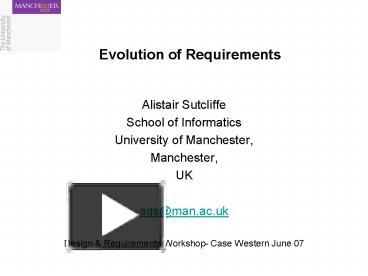 PPT – Evolution of Requirements PowerPoint presentation | free to view ...