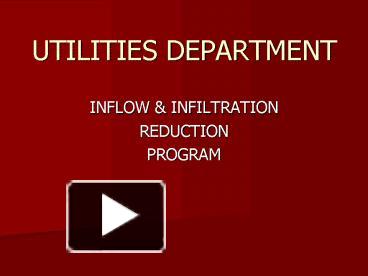 UTILITIES DEPARTMENT presentation | free to view