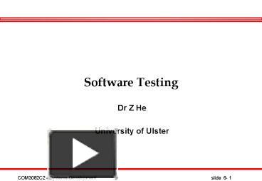 PPT – Software Testing PowerPoint presentation | free to view - id ...