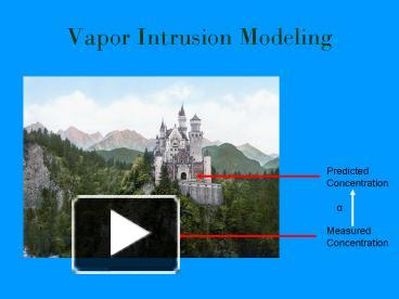 PPT – Vapor Intrusion Modeling PowerPoint presentation | free to ...