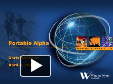Portable Alpha presentation | free to view