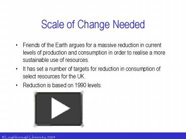 PPT – Scale of Change Needed PowerPoint presentation | free to view ...