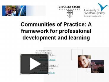 Communities of Practice: A framework for professional development and ...