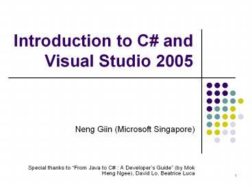 PPT – Introduction to C PowerPoint presentation | free to view - id ...