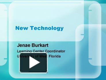 PPT – New Technology PowerPoint presentation | free to view - id ...