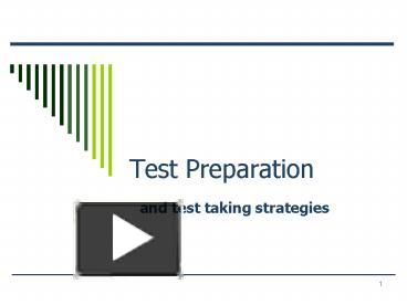 PPT – Test Preparation PowerPoint presentation | free to view - id ...