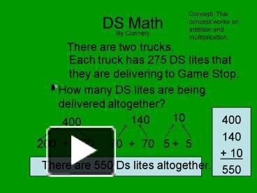 PPT – DS Math PowerPoint presentation | free to view - id: 13511-OGM4M