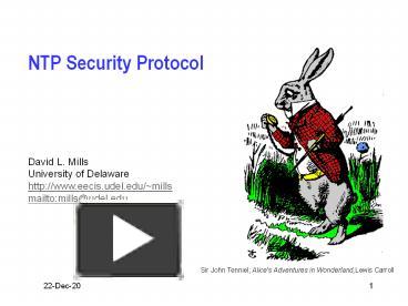 PPT – NTP Security Protocol PowerPoint presentation | free to download ...