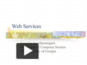 PPT – Web Services PowerPoint presentation | free to view - id: 1353b8 ...