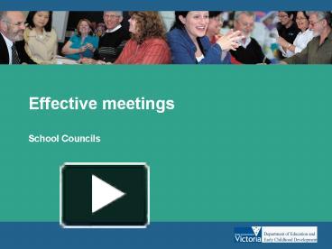 Effective meetings School Councils presentation | free to download