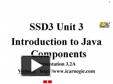SSD3 Unit 3 presentation | free to view