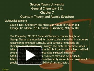 PPT – George Mason University PowerPoint presentation | free to view ...
