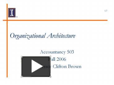 Organizational Architecture presentation | free to view