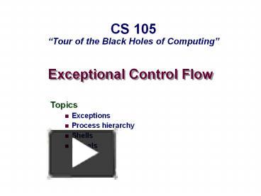 Exceptional Control Flow presentation | free to download