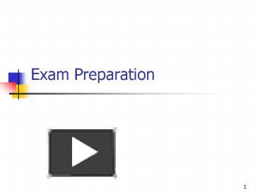 Exam Preparation presentation | free to view