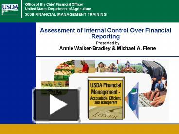 PPT – Assessment of Internal Control Over Financial Reporting ...