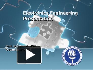 Electronics Engineering Presentation presentation | free to view