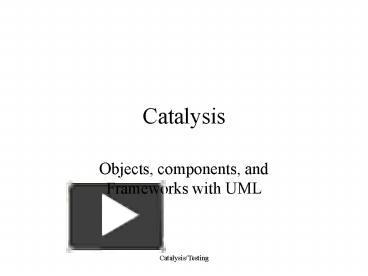Catalysis presentation | free to download