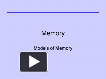 PPT – Memory PowerPoint presentation | free to view - id: 13733b-NDcyM