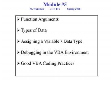 PPT – Module PowerPoint presentation | free to view - id: 137396-MjIzY