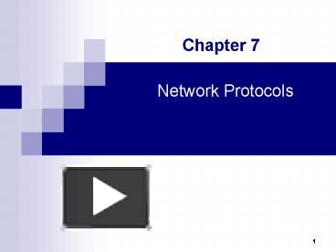 PPT – Network Protocols PowerPoint presentation | free to view - id ...