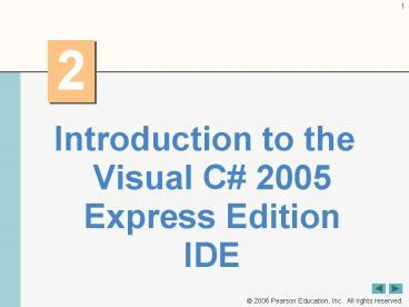 PPT – Introduction to the Visual C PowerPoint presentation | free to ...