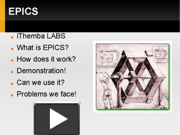 PPT – EPICS PowerPoint presentation | free to download - id: 1376f3-MDJmZ