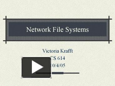 Network File Systems presentation | free to download