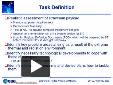 Task Definition presentation | free to view