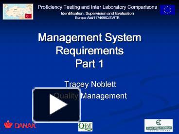 PPT – Management System Requirements Part 1 PowerPoint presentation ...