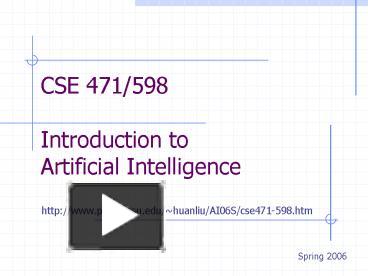 CSE 471598 Introduction to Artificial Intelligence presentation | free ...