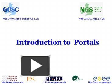 Introduction to Portals presentation | free to view