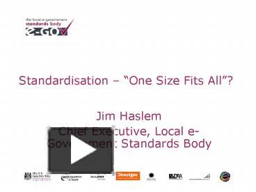 PPT – Standardisation One Size Fits All PowerPoint presentation | free ...